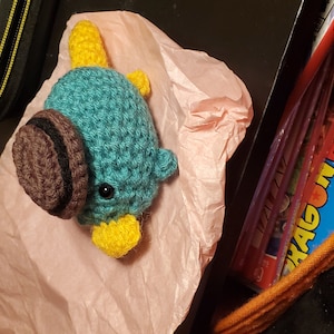 Amigurumi Crochet Platypus Plush Stuffed Animal Tag - Etsy