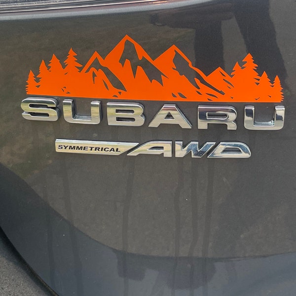 Mountain Range Vinyl Decal 7" Waterproof Permanent Car Sticker for RAV4 ...