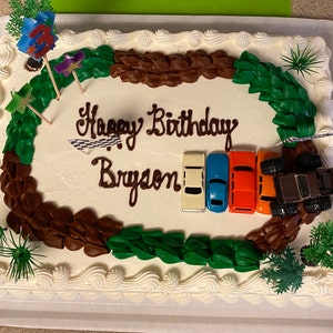 Monster Truck Cake Kit / Big Truck Crushing Cars Birthday / DIY Easy ...