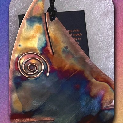 Handcrafted Copper Angel With Heart Ornament - Etsy