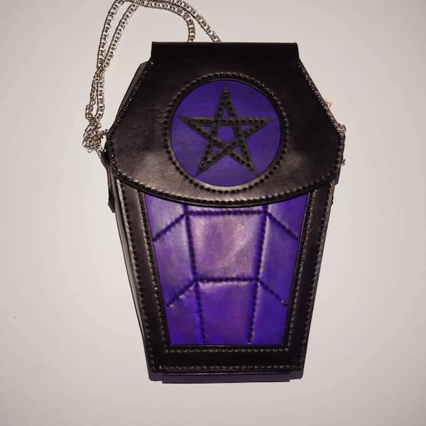Coffin Shoulder Bag Leather Pattern PDF - Halloween Bag Digital ...