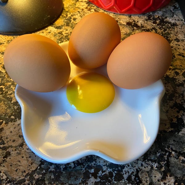 Handmade Fried Egg Spoon Rest: Ceramic Kitchen Decor (5.5" Wide) - Etsy