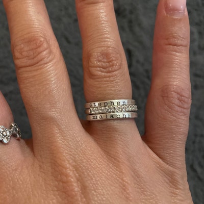 Class Ring Set Stackable Class Rings Affordable Class Rings Graduation ...