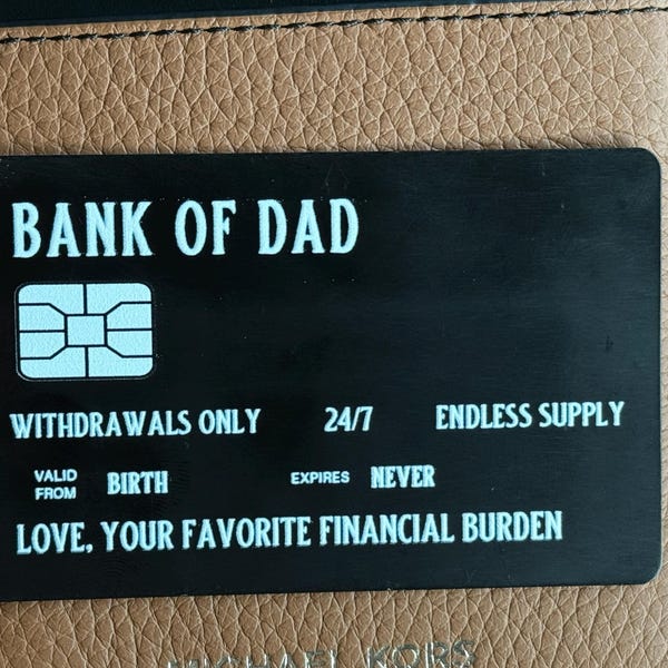 Love Bank Wallet Card for Dad, Photo Wallet Card Gifts for Father ...