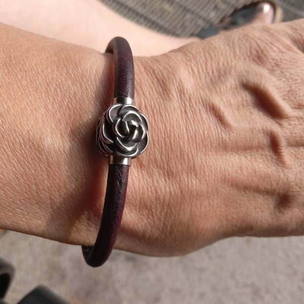 Stainless Steel Europe Clasps for Leather Bracelet Making, 3mm 4mm Hole ...