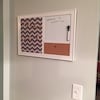 Memory Board Clothespin Picture Frame With Chevron Memo - Etsy