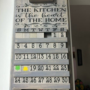 Personalized Calendar Tiles - Etsy