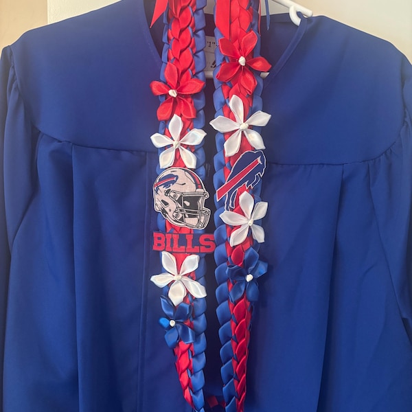 DOUBLE Strand Graduation Lei Any Colors Any Name Customize Grad Lei ...
