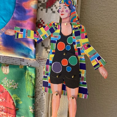 Frida Goddess Cut Out and Make Articulated Puppet - Etsy