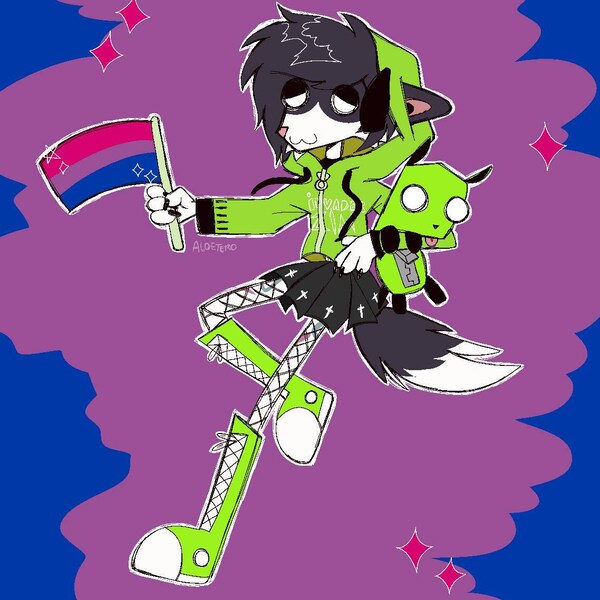 Emo Pride YCH - Furry Art Fullbody Fursona Anthro RPG Anime Computer ...