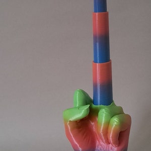 Collapsing Middle Finger Gag Gift Desk Toy Fun Fidget Toy 3D Printed - Etsy