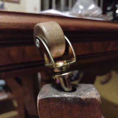 Caster Furniture Casters Set of 4 Wooden Casters Antique Style Chest of ...