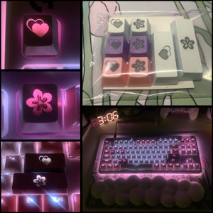 Daedric Font Backlit Keycap Set top Print Only or Top and Front Side ...