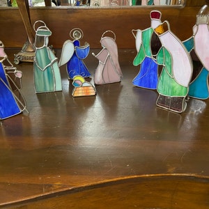 Nativity Scene in Stained Glass - Etsy