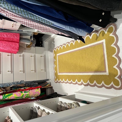 Modern Hand Tufted Rug 100% Woolen Carpet With Beige and Brown for Hall ...