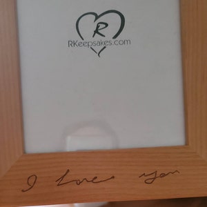 Handwriting Custom Engraved Picture Frame - Etsy