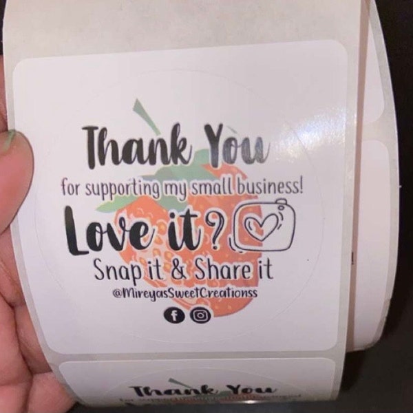 Social Media Labels, Snap It and Shared It, Small Business Labels ...