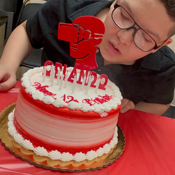 Virtual Reality Cake Topper, VR, Boys Birthday Party, Gamer, Game Party ...