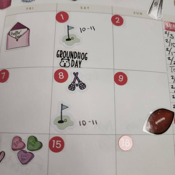 Appointment With Time Sticker for Planners and Journals. Clear or White ...