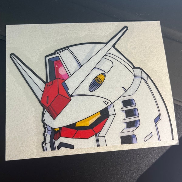 Gundam Exia Peeker Sticker - Etsy