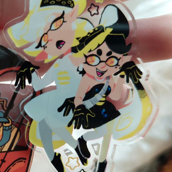 Splatoon Squid Sisters Two-sided Keychain - Etsy