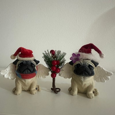 Mini Pug Resin Hand Sculpted and Cast Collectible - Etsy