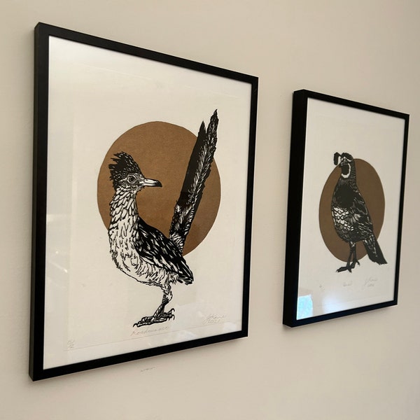 Bewick's Wren | Lino Cut Print | Bird Art | Linoart | Limited Edition ...