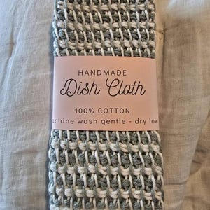 PRINTABLE Natural Dishcloth & Washcloth Wrap Labels, DIY Knit Crochet ...