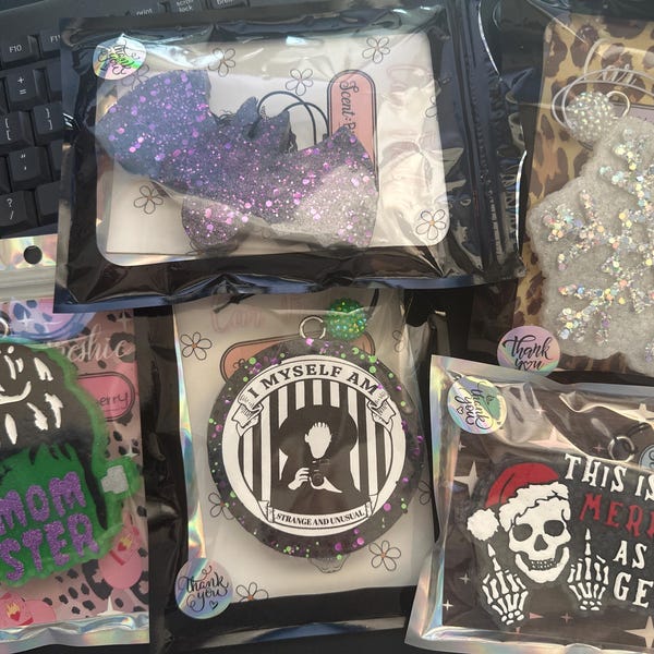 Skeleton Hand Peace Sign Car Freshie | Skeleton Freshie | Made to Order ...