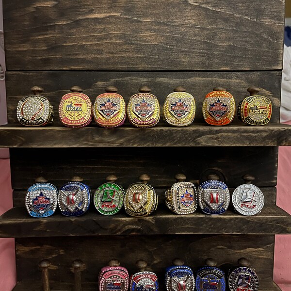 Personalized Championship Ring Display - Sports Ring Display - Baseball ...