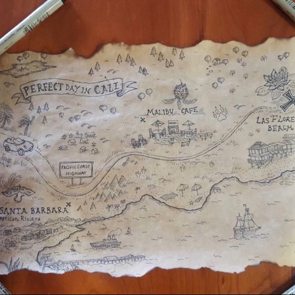Custom Treasure Map - Etsy