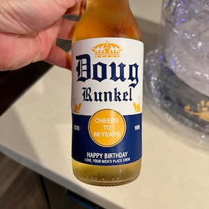 Personalized Custom Beer Labels Happy Birthday Beer Labels - Etsy