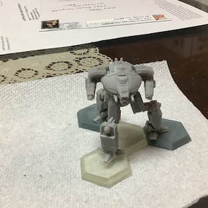 Battletech Miniatures Museum Scale Mechs MWO Style 3D Printed on Demand ...
