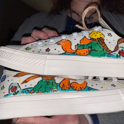 Pop Art Sneakers Hand-painted Shoes Pop Art Shoes - Etsy