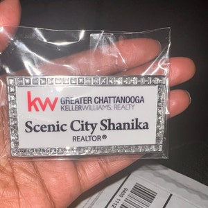 Metal Badge Name Tag With Magnet Back Fastener. Text Only. Set of 3 ...