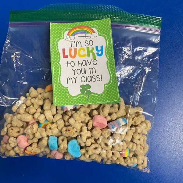 I'm so Lucky to Have You in My Class Gift Tags, Printable St. Patrick's ...