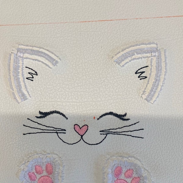 Fringe Fluffy Paws Kitten Cat Fringed Fur Machine Embroidery Designs ...