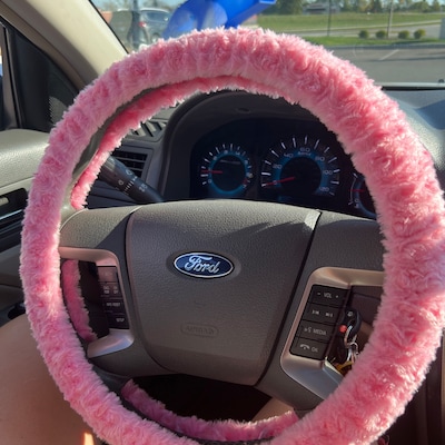 Minky Fuzzy Soft Red Rosebud Swirls Steering Wheel Cover - Etsy
