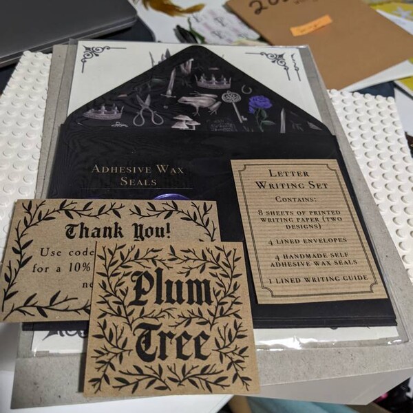Dark Fairytale Letter Writing Set With Wax Seals | Stationery Set | RPG ...