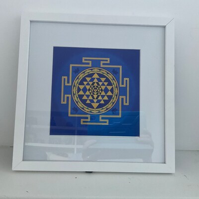 Jupiter Yantra Framed Art: Sacred Geometry, Yoga Art, Spiritual Gift ...