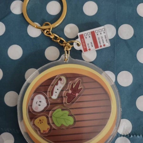 Cute Dim Sum Shaker Keychain With Bao, Chicken Feet, Rice Roll, Siu Mai ...