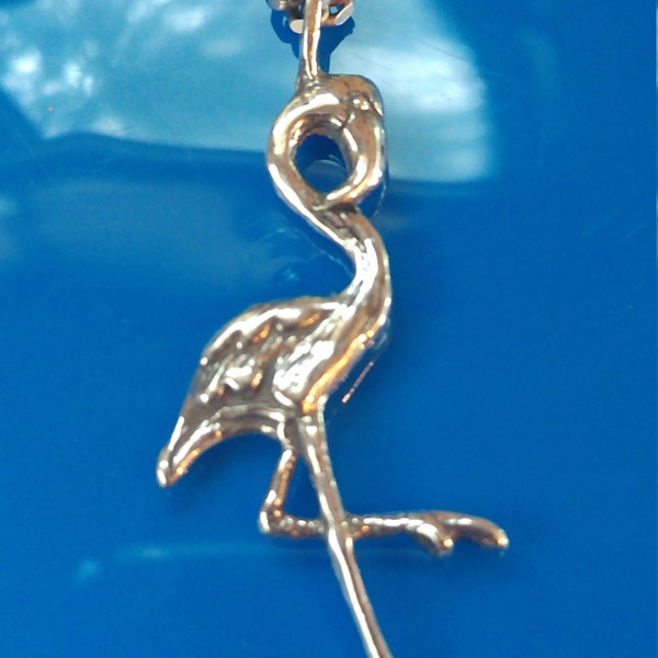 Sterling Silver Original Flamingo Pendant on a Sterling Silver Chain ...