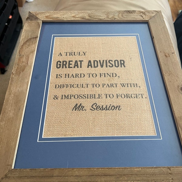 Advisor Custom Print - Academic Advisor Gift - Etsy