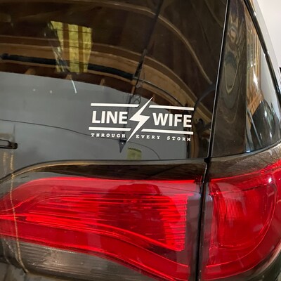 Line Wife Decal Line Life Decal Linewife Decal Lineman Wife Decal ...