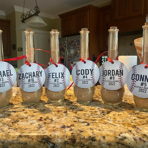 Jar of Dirt BASEBALL Boys Team Personalized Metal Tag Motivational ...