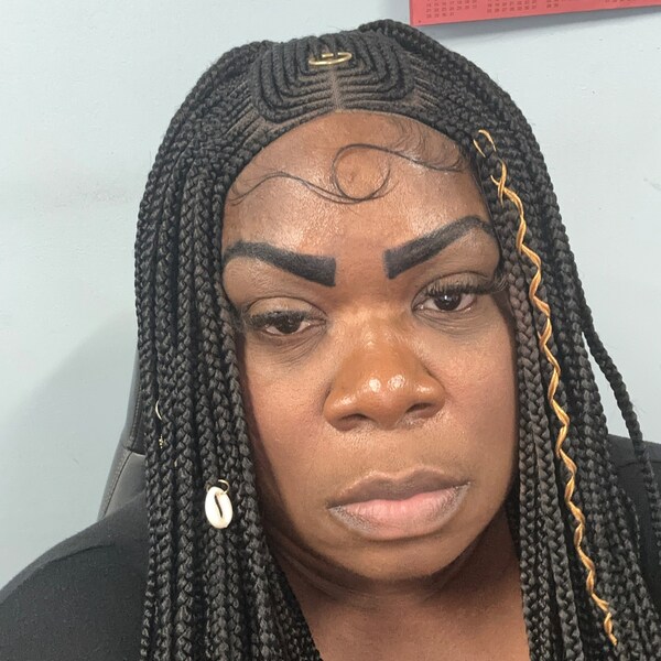 Cornrows Wig Tribal Braids Knotless Braids Box Braids Passion Twists ...