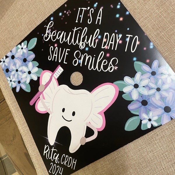 Custom "official Tooth Fairy" Graduation Cap Topper, Dental Hygiene - Etsy