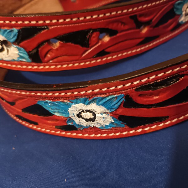 Custom Made Western Saddle Tapaderos Stirrups Leather Handmade Sewn ...