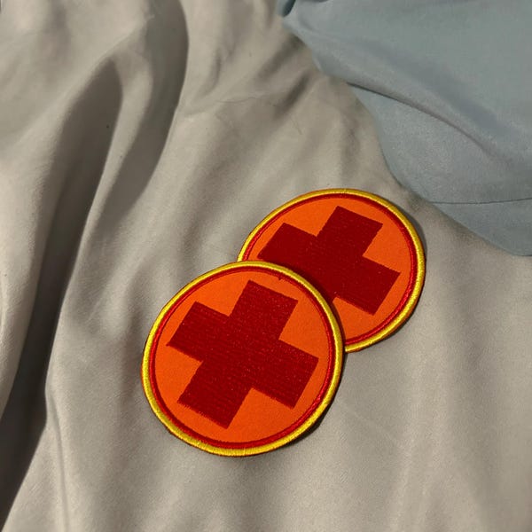 Team Fortress 2 Pyro Patch Team Blu & Team Red Patch TF2 Pyro Cosplay ...