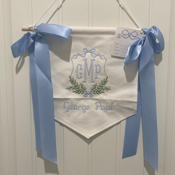 Custom Baby Banner With German Shorthaired Pointer Dog, GSP, Puppy Baby ...